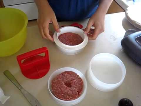 Tupperware Hamburger Press / Guarda e Self Burger - YouTube
