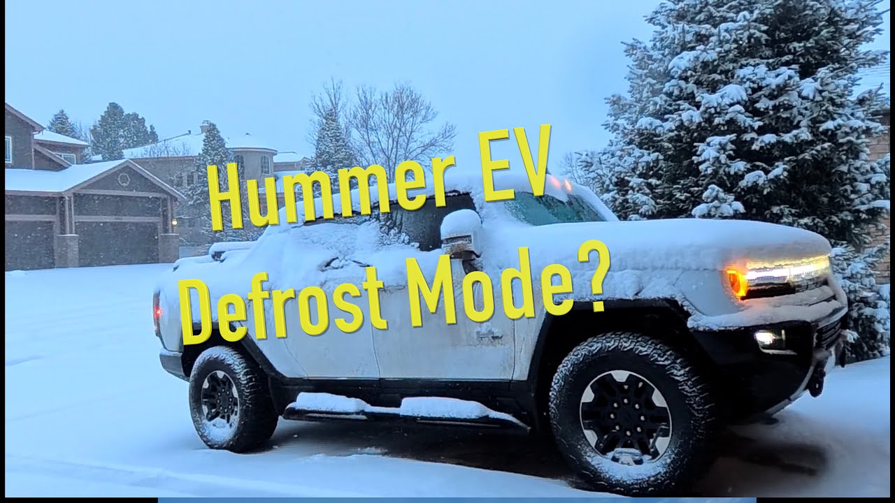 GMC Hummer EV Defrost Mode Explained (Cold Weather Test)Hummer Defrost ...