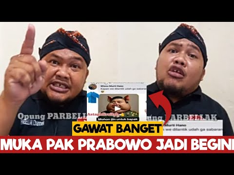 PENGHINAAN ! MUKA PAK PRABOWO JADI BEGINI - YouTube