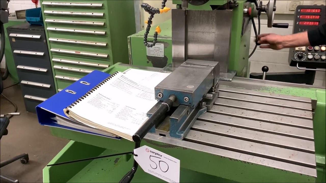 FRIEDRICH DECKEL FP 4 M Tool Milling Machine - YouTube