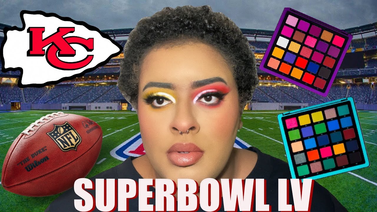 SUPER BOWL LV | KANSAS CITY CHIEFS INSPIRED MAKEUP | NYX SHINE LOUD PRO ...