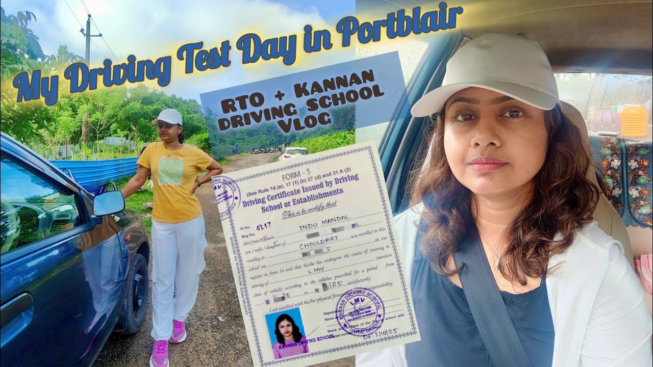 How to get a 4 wheeler license in Andaman|Kannan Driving school Review ...