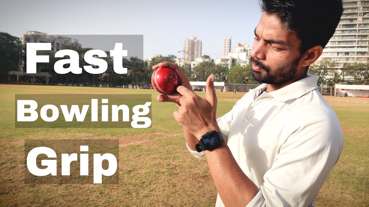 How to Grip a Cricket Ball For Fast Bowlers !! How to Bowl Fast in ...