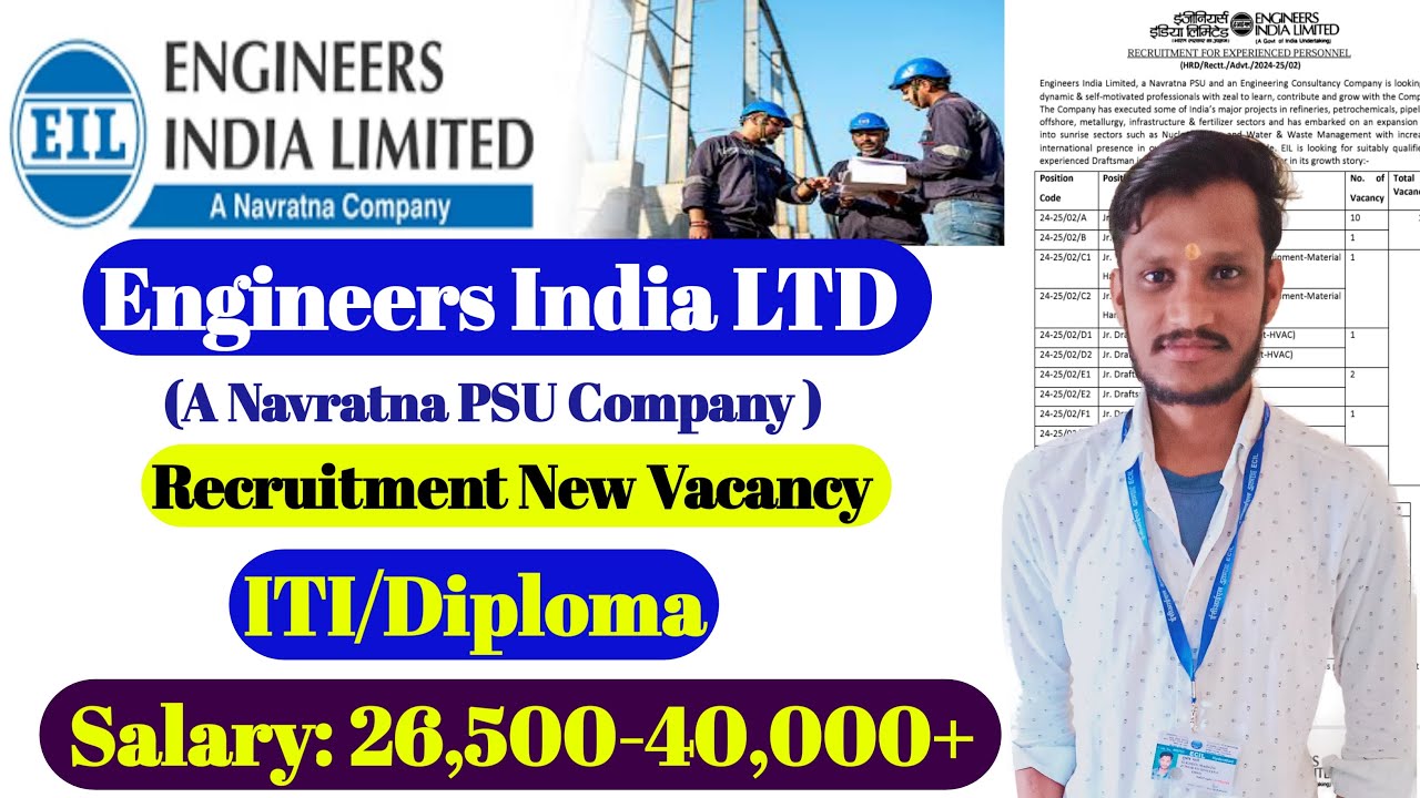 EIL Recuiremet 2024 | Permanent Job | ITI/ Diploma | Engineers India LTD Recruitment | Govtjobs ...
