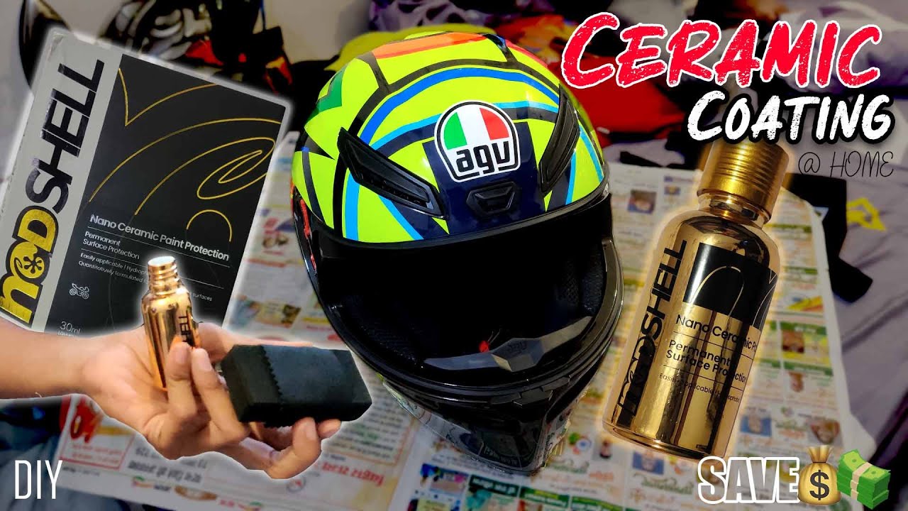 Ceramic Coating on brand New AGV helmet | Amazing Result😍 | Ceramic ...