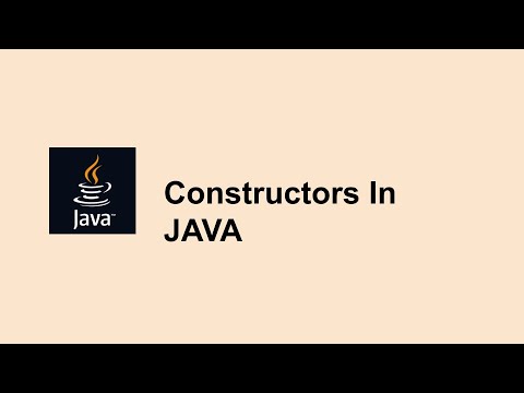 Constructors In java - YouTube