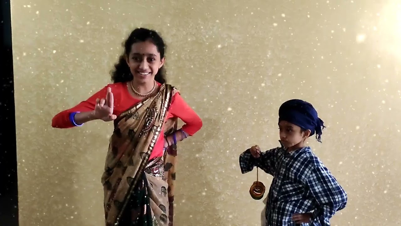 Bhagyada balegara dance drama by Raksha and Shreeja - YouTube