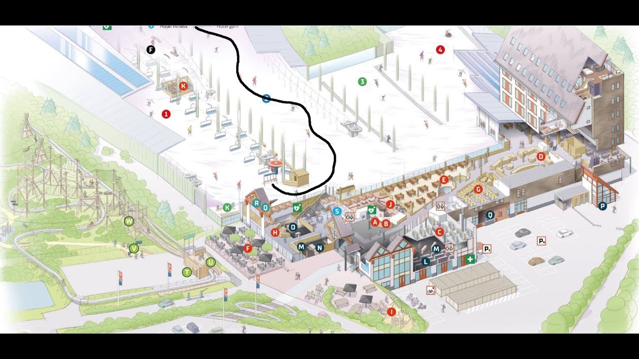 Snowworld Landgraaf Piste 2 Blue (ski video) - YouTube