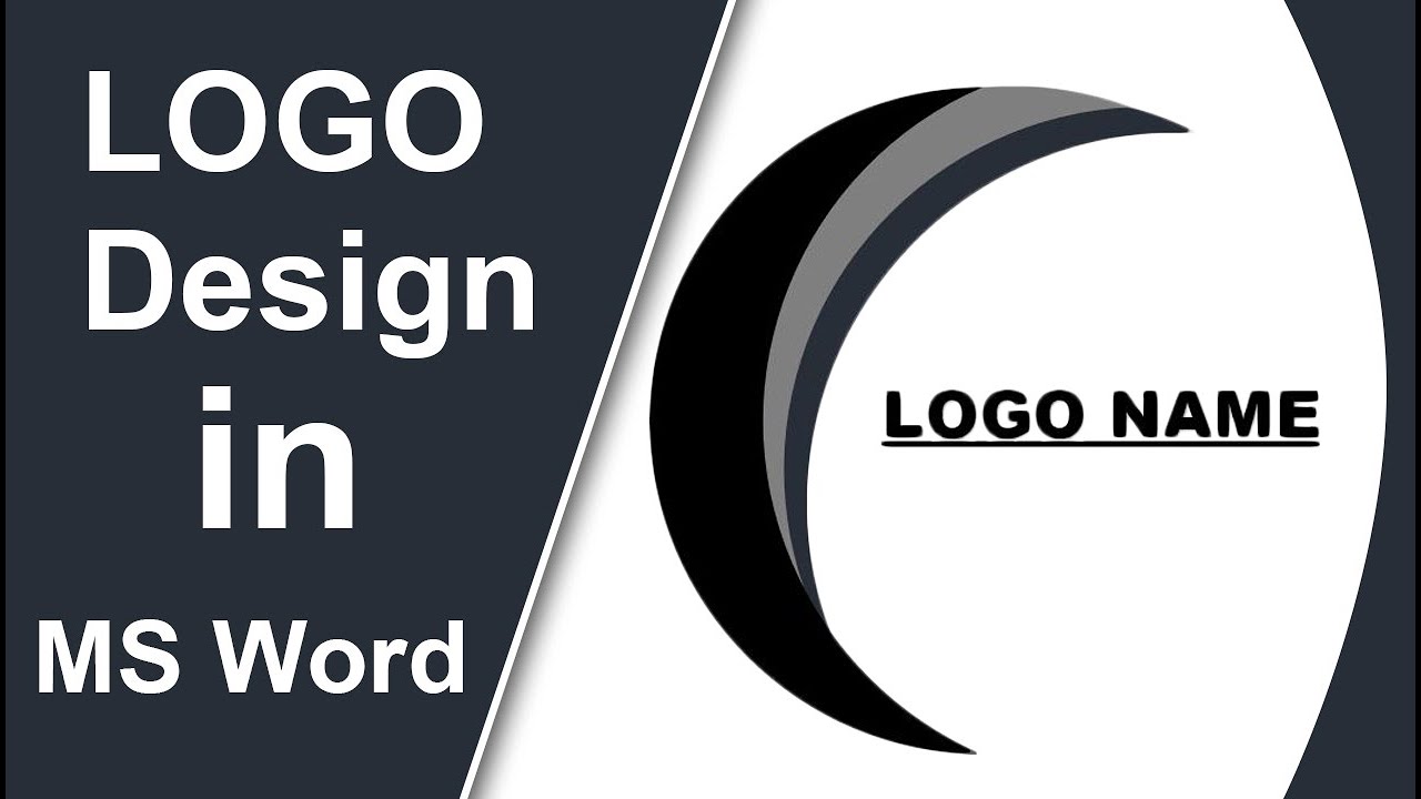 LOGO DESIGN TUTORIAL: How to Create a Brand logo design in ms word ...