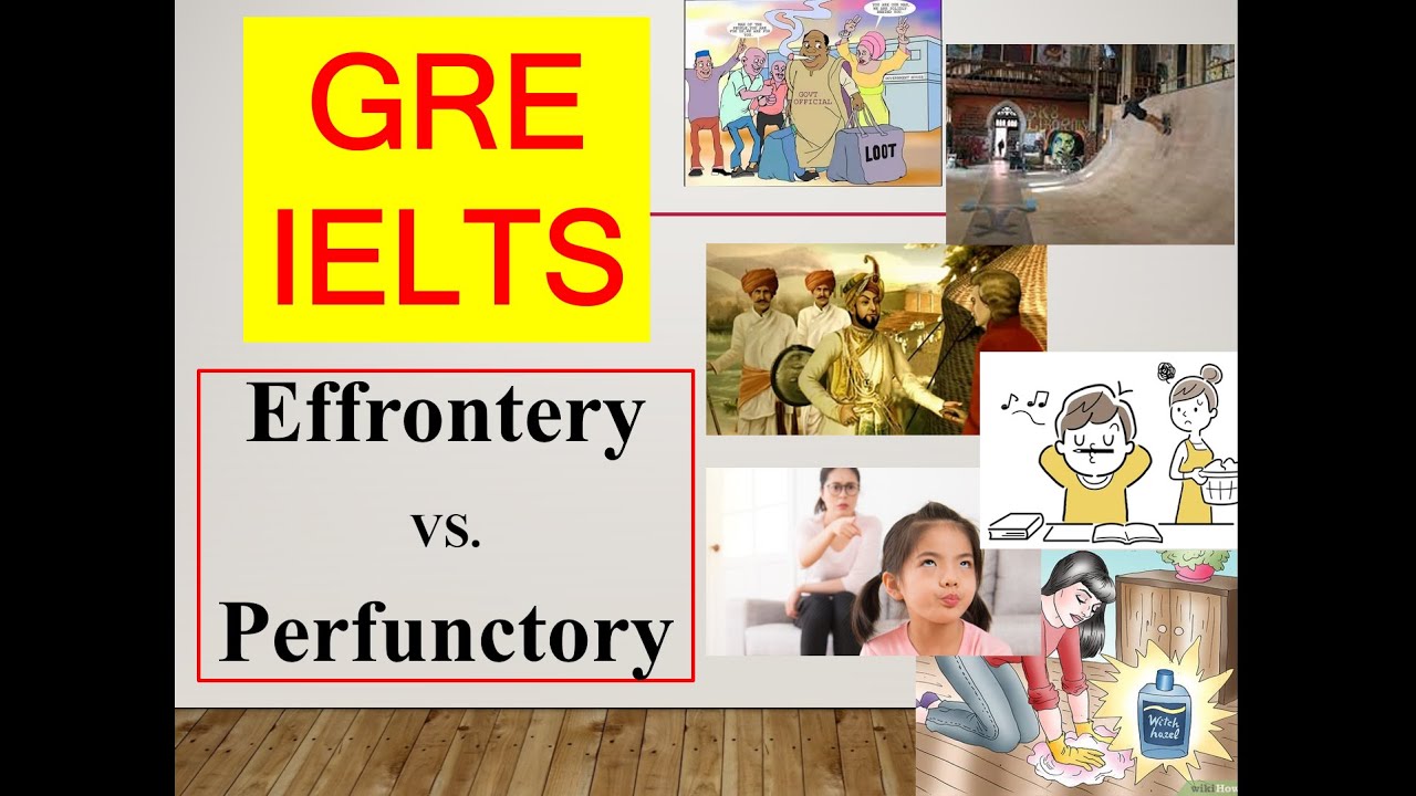 Effrontery, Perfunctory, confusing GRE and IELTS words | #gre #ielts # ...