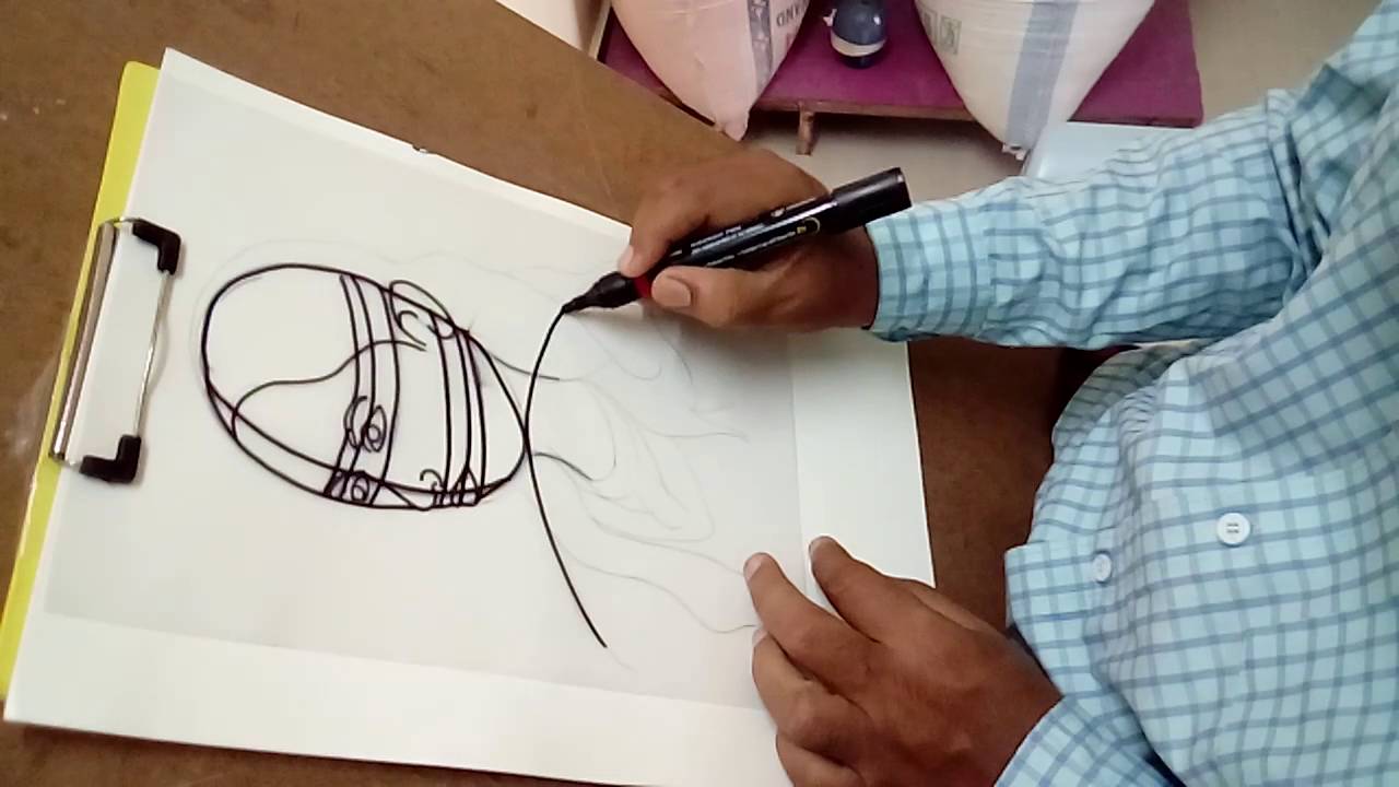 How to draw Human pace Part 2 in Telugu - YouTube