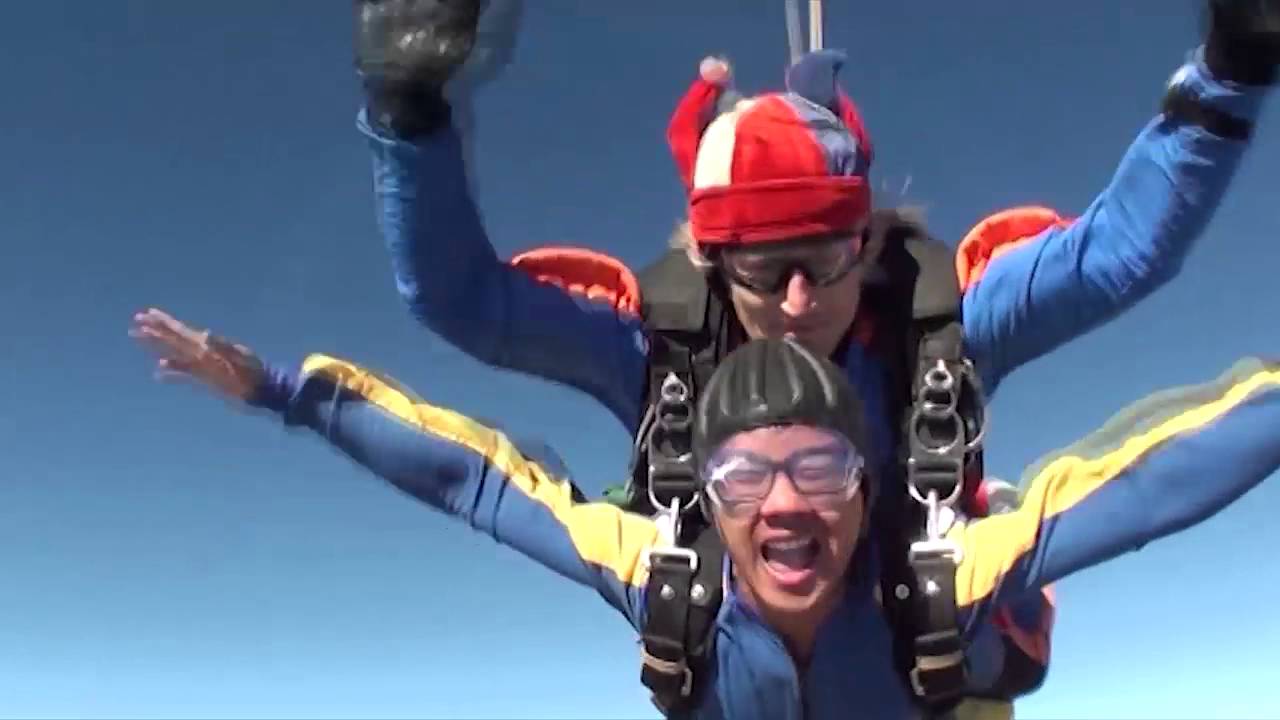 Skydiving: Birds-eye View of Seville, Spain - YouTube