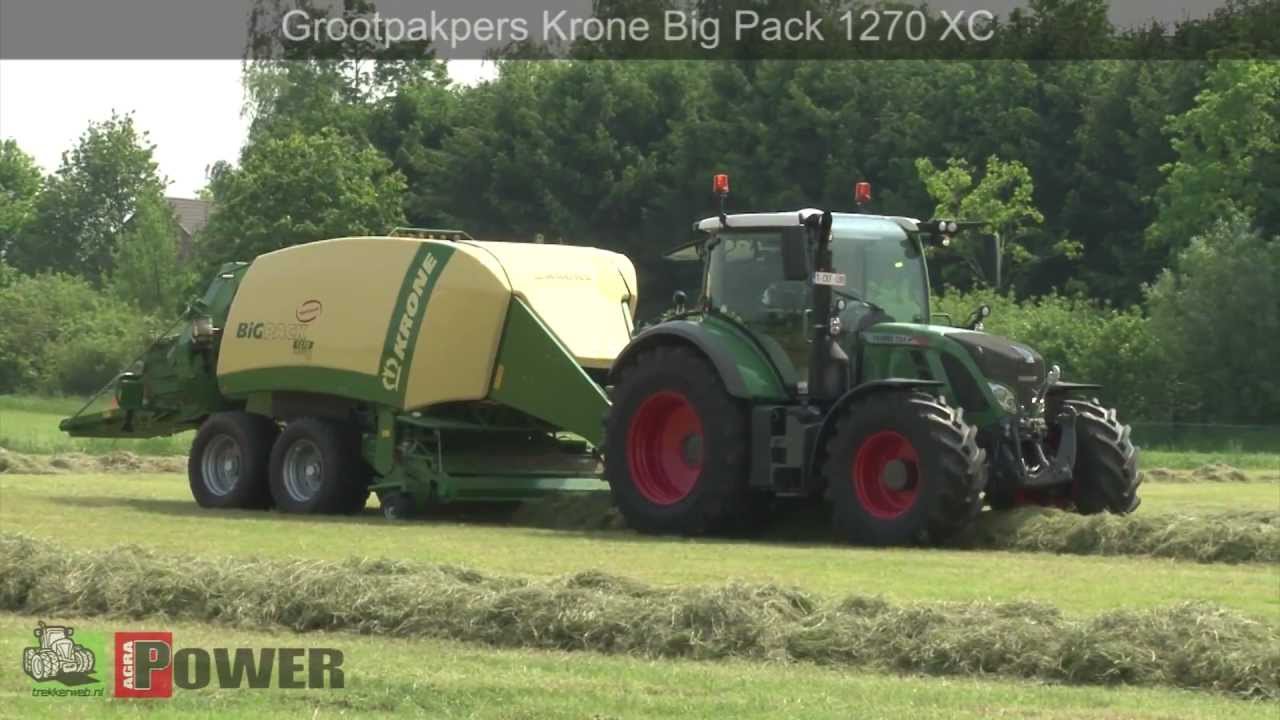 Grootpakpers Krone Big Pack 1270 XC - Graslanddemo 2012 - YouTube
