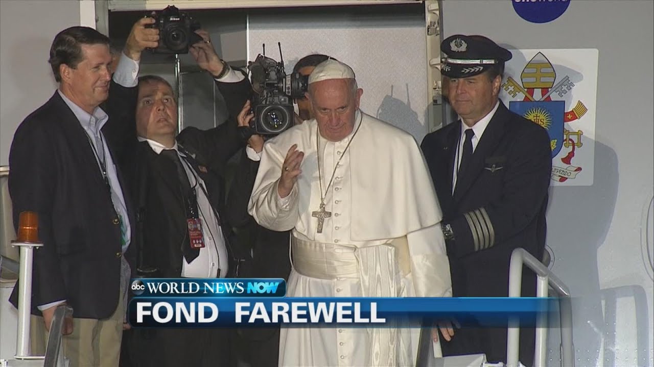 Pope Francis Bids Farewell to the US - YouTube