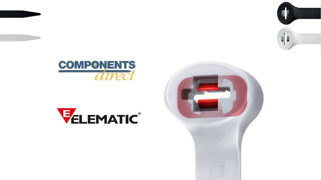 Elematic 2-Lock Cable Ties - YouTube