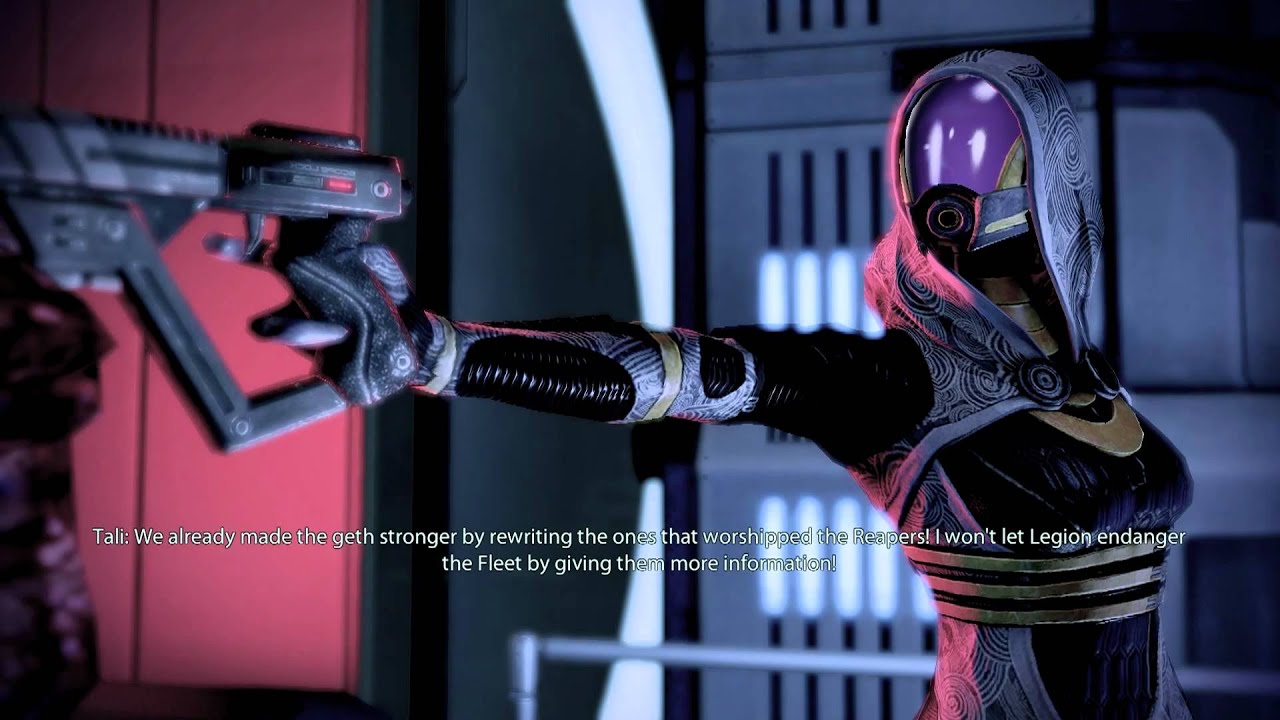 Mass Effect 2: Tali and Legion argue [Solved with Paragon] (1080p ...