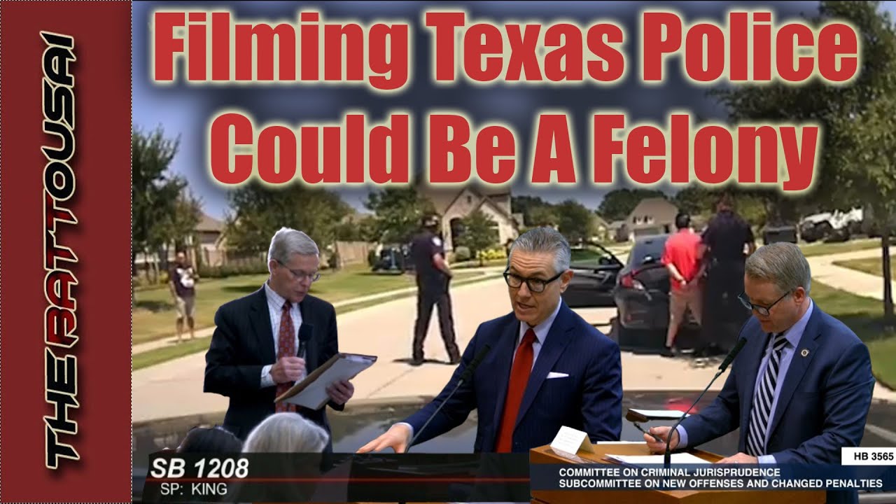UPDATE: Texas Police Will Soon Be Able To Charge You With A Felony For ...