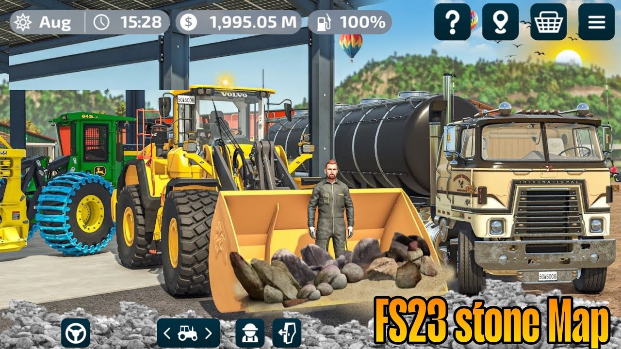 FS23 stone Map Mods 🪨 ! FS23 Biggest Fleet map mods 300+ Trekutr mods ...