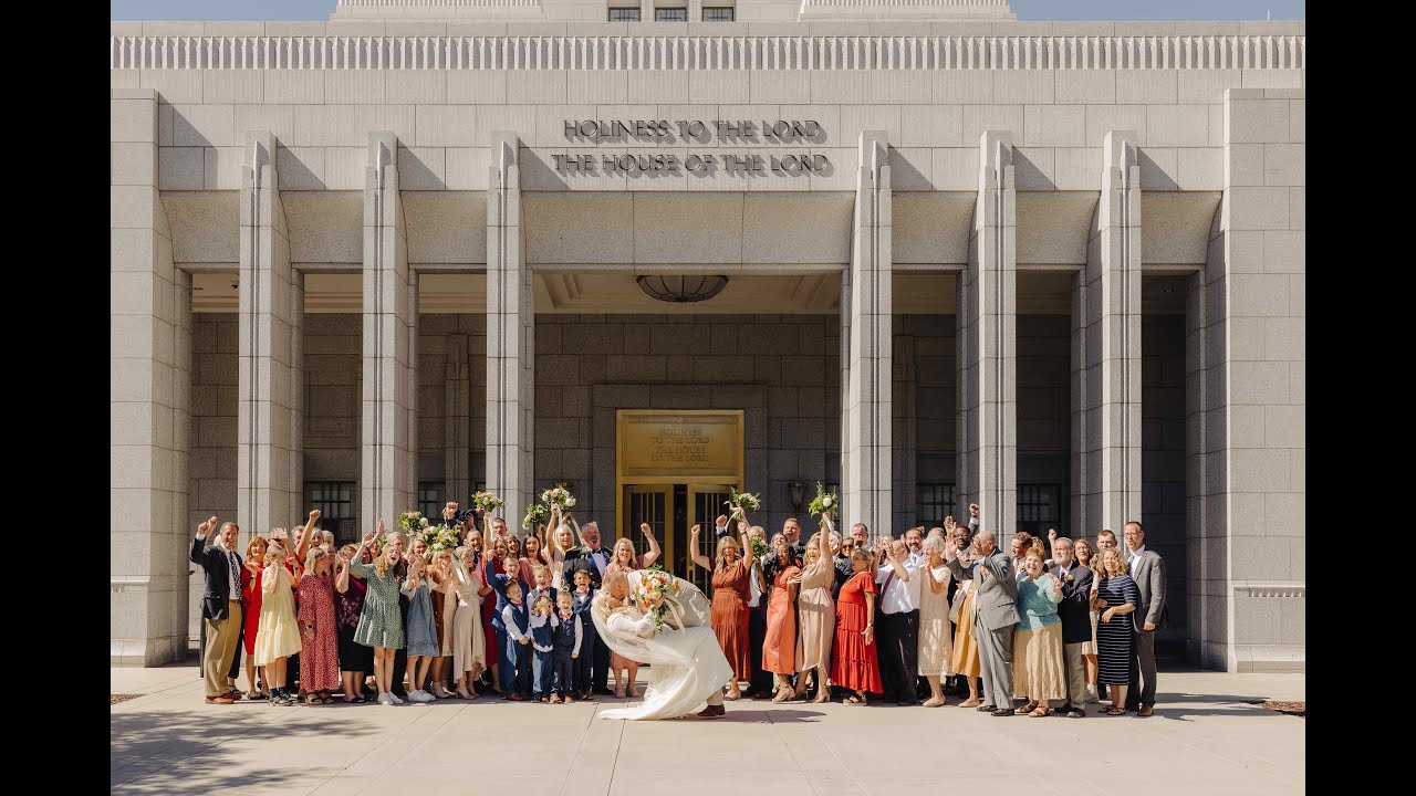 BEAUTIFUL UTAH FALL LDS TEMPLE WEDDING - YouTube