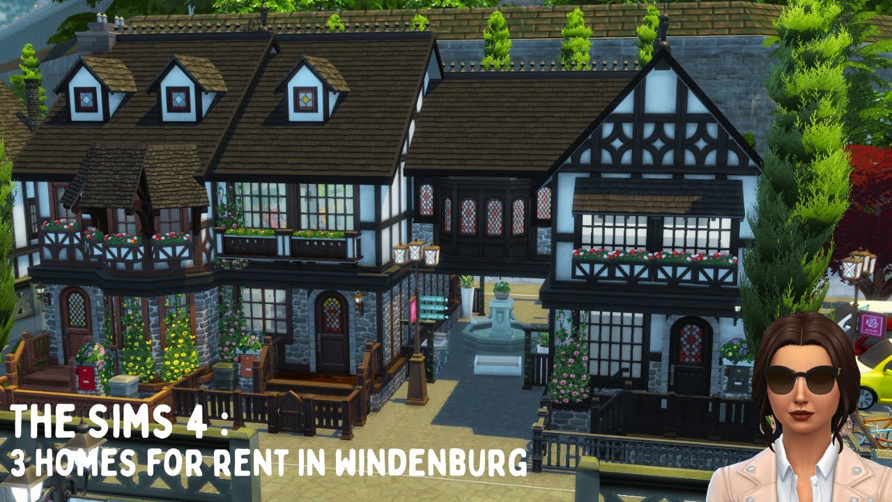 The Sims 4: Let's build 3 HOMES FOR RENT IN WINDENBURG |No CC ...
