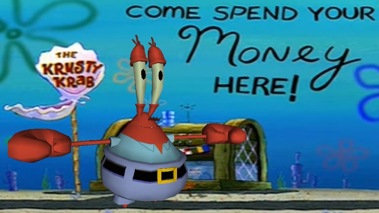 Mr Krabs advertises the Krusty Krab on AI Sponge Rehydrated - YouTube