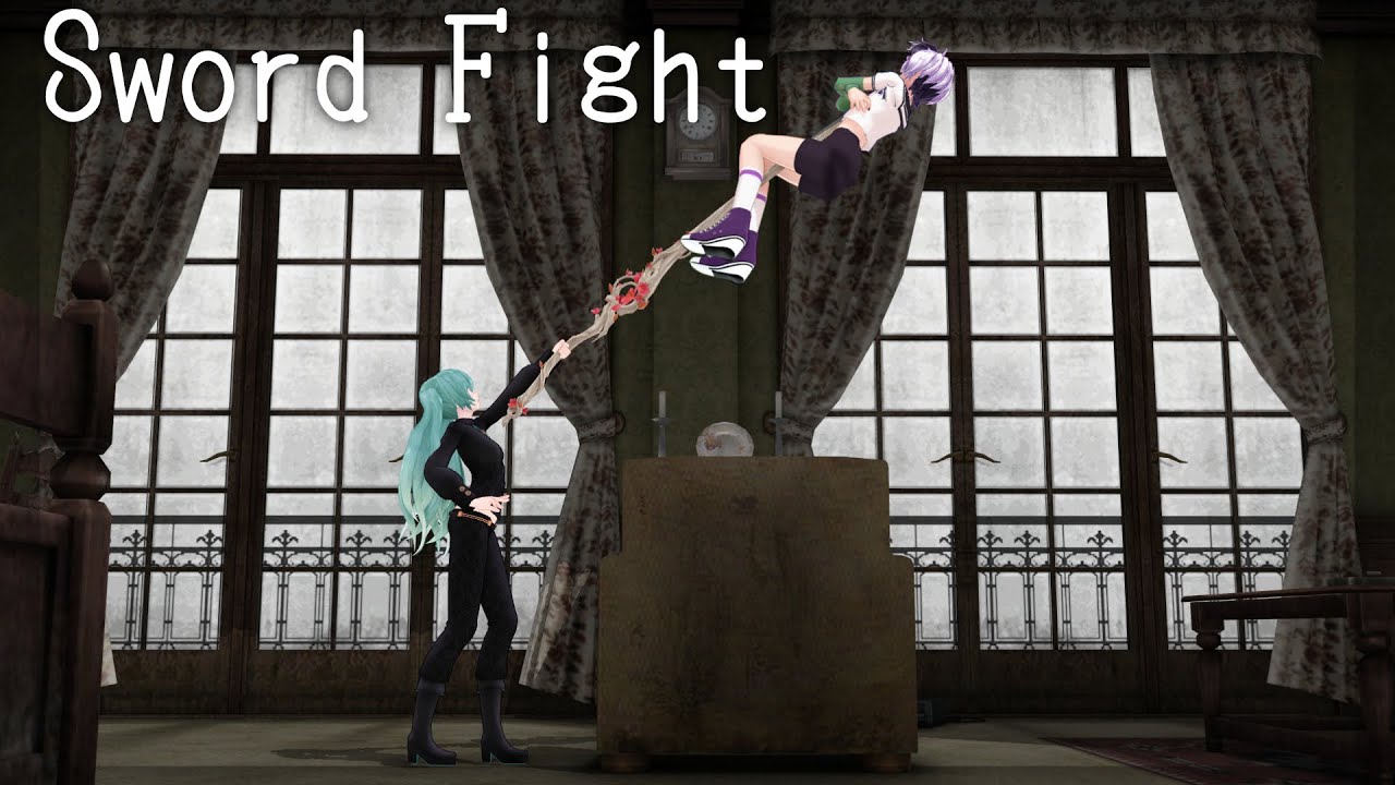 【MMD Vocaloid】Sword Fight - YouTube