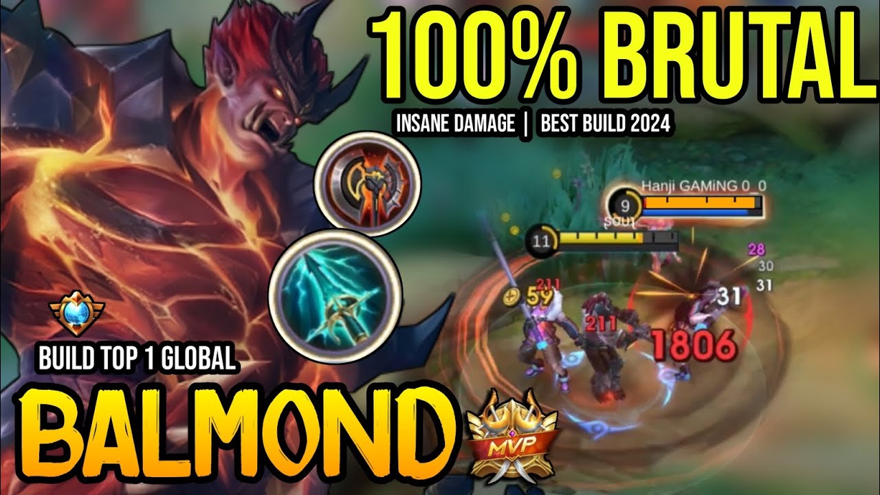 BALMOND BEST BUILD 2024 | BUILD TOP GLOBAL BALMOND GAMEPLAY | MOBILE ...