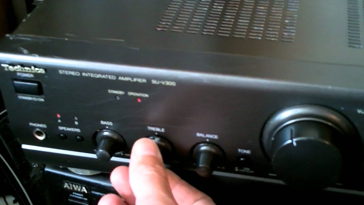 Technics Amplifier SU-V300 Class A - YouTube