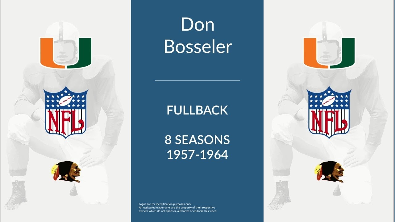 Don Bosseler: Football Fullback - YouTube