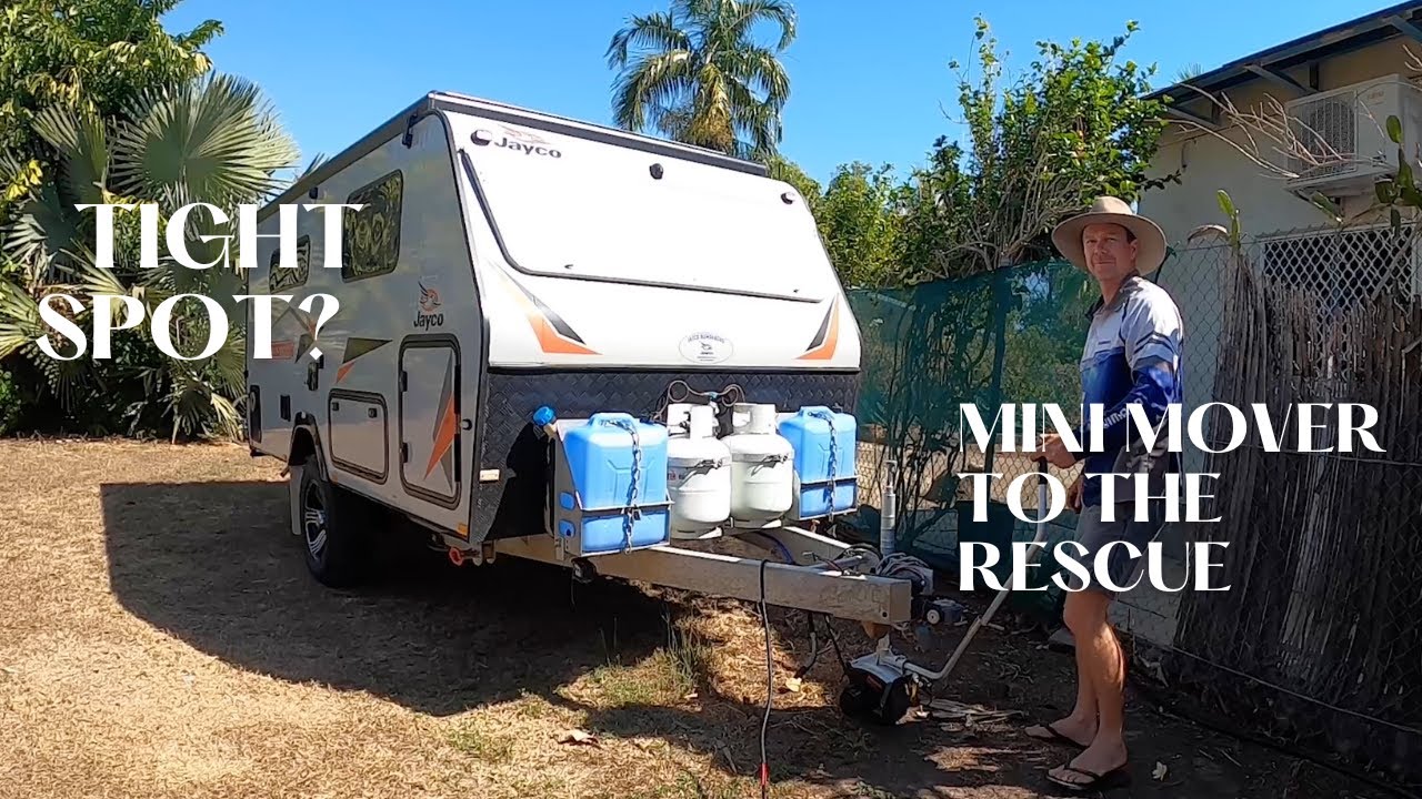 How to get your caravan into a tight spot - Gen X mini mover 2 - YouTube