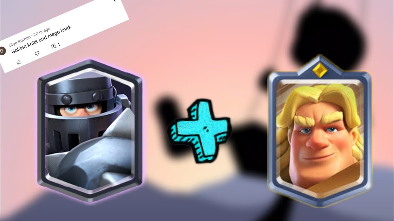 Golden knight + Mega knight against towers - YouTube