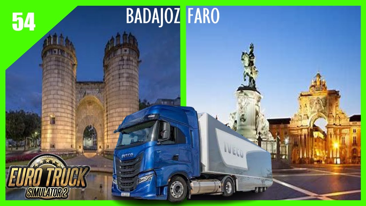 Ruta desde Badajoz a Faro en ets2 🚛. #54. - YouTube