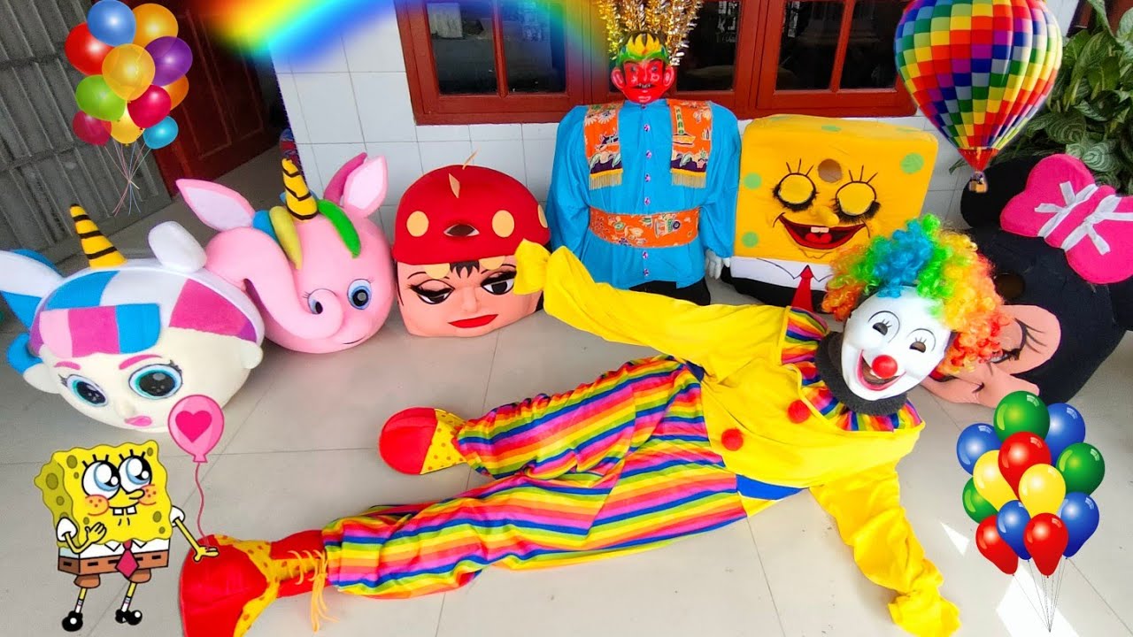 DRAMA BADUT LUCU, MENCARI KEPALA BADUT BOBOIBOY, SQUID GAME, BADUT ...