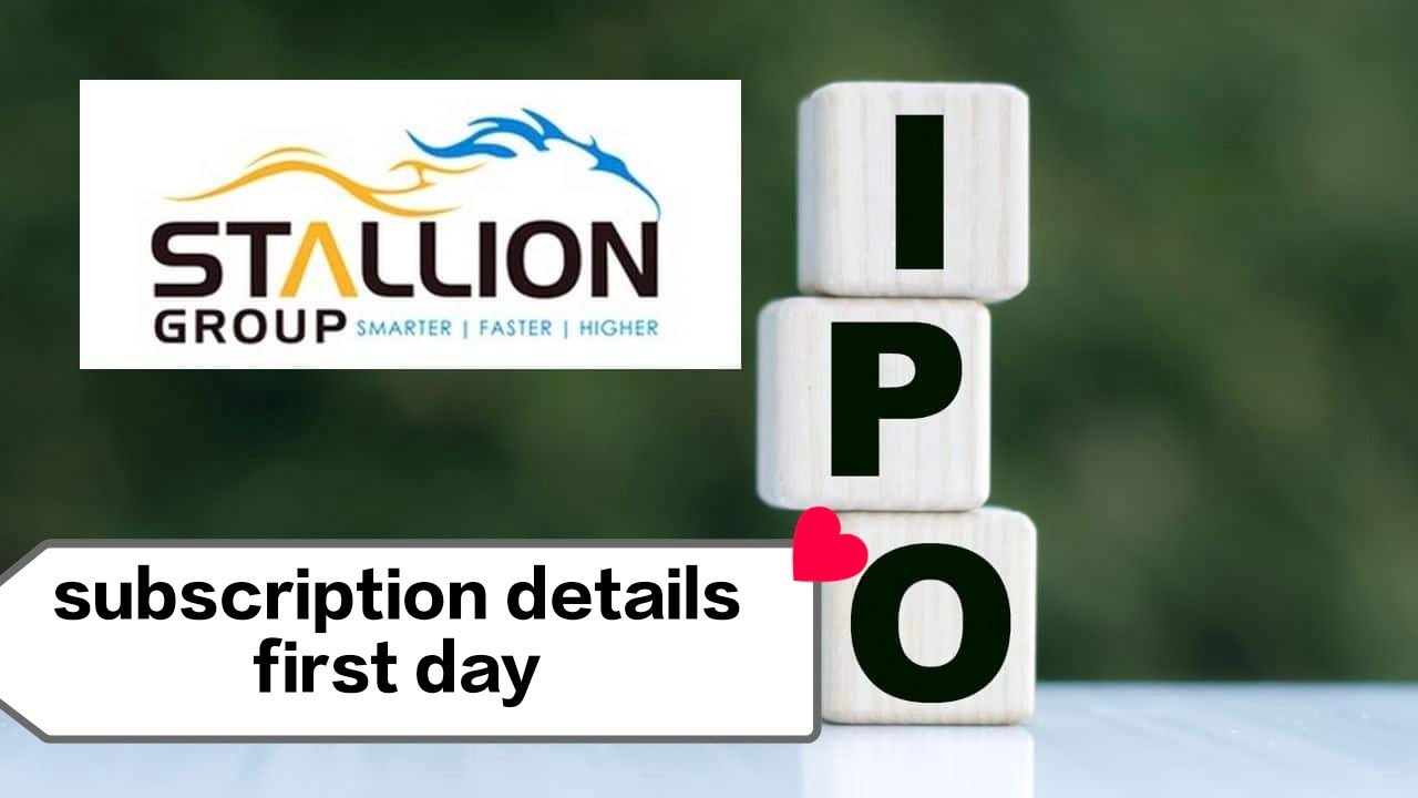 stallion india limited ipo subscription details pn first day - YouTube
