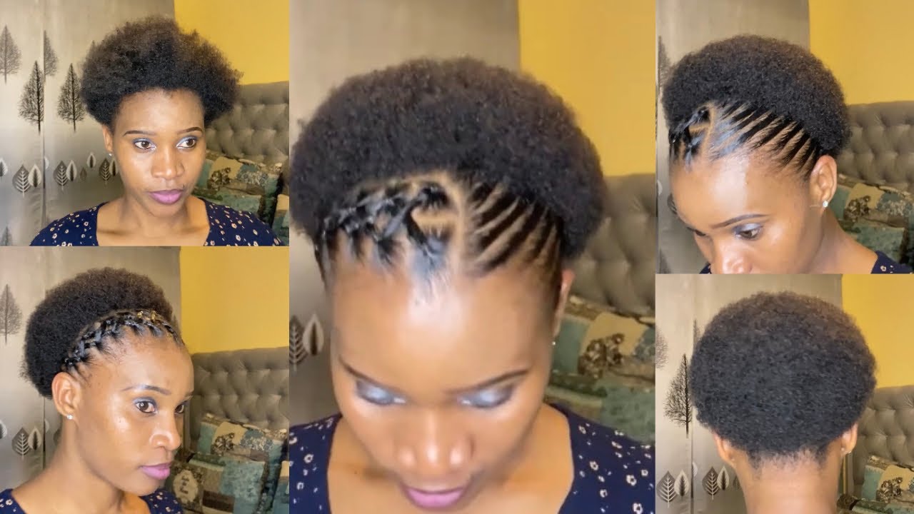 SIMPLE AND CUTE NATURAL HAIRSTYLE FOR SHORT AND MEDIUM AFRO HAIR ...