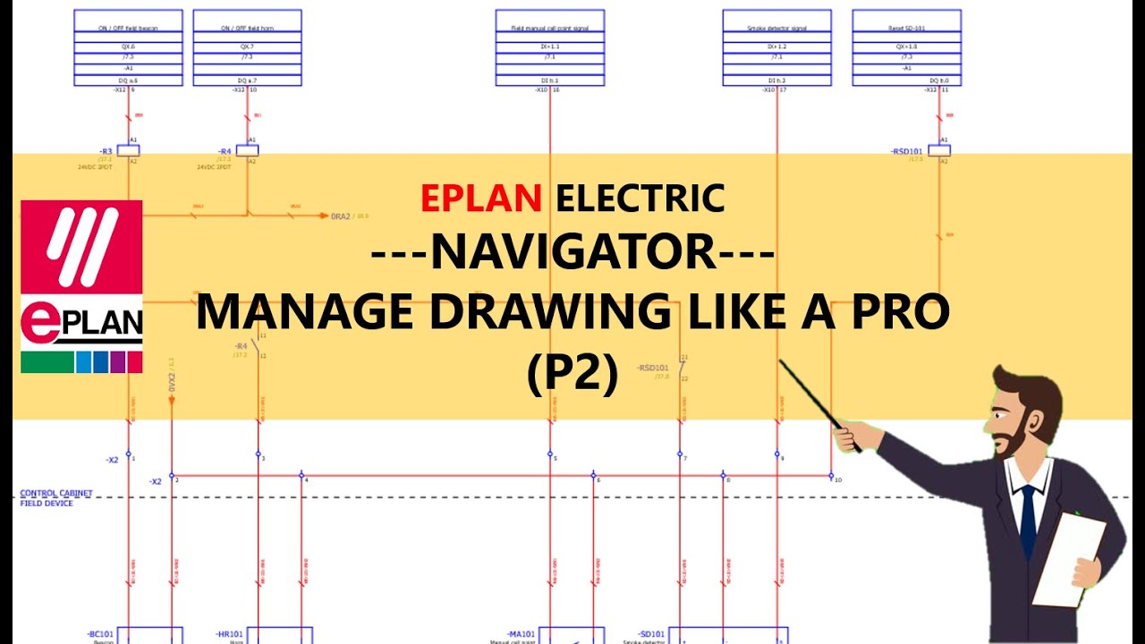 EPLAN ELECTRIC - "NAVIGATOR" MANAGE DRAWING LIKE A PRO (P2) - YouTube