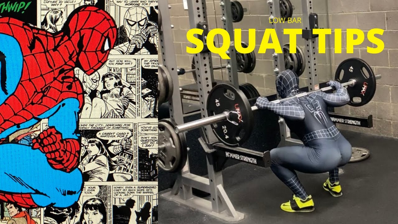 LOW BAR SQUAT TIPS FEATURING SBD SPIDER-MAN EPISODE 1 - YouTube