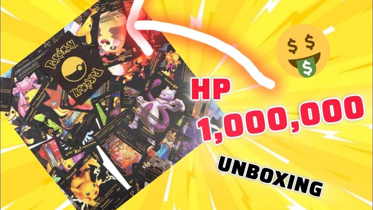 *Unboxing Black foil Pokemon cards*|+100000 HP - YouTube
