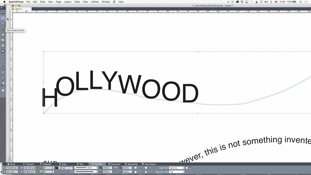19 - DTP with QuarkXPress: Line Drawing and editing - YouTube