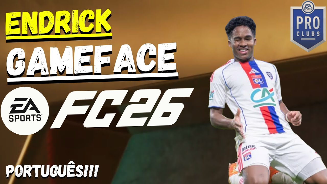 O Endrick no EA FC 26?! Veja como criar essa Game Face no Pro Clubs 😳⚽ ...