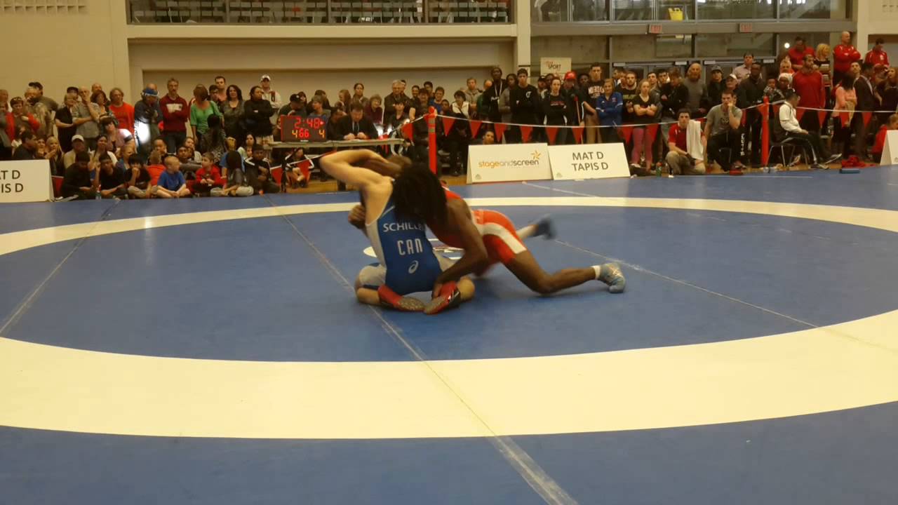 2015 Senior National Championships: 65 kg CJ Hudson vs. Scott Schiller ...