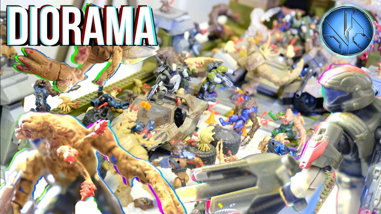 The LARGEST Flood Firefight Diorama on Youtube! Halo Mega Construx ...