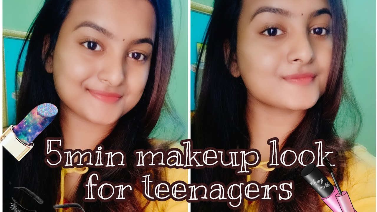 5min college makeup look for teenagers../teenagers meakup look - YouTube