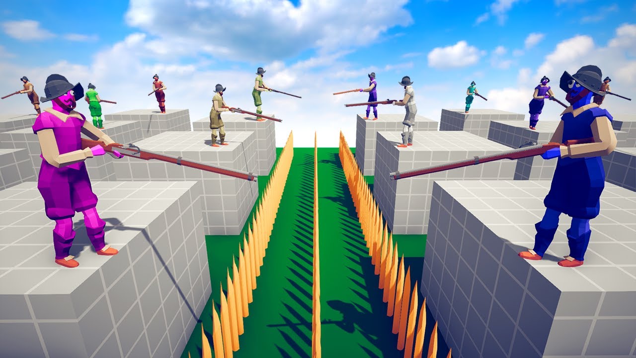 BATTLE ROYALE - FREE FOR ALL - SPIKES MAP | Totally Accurate Battle ...