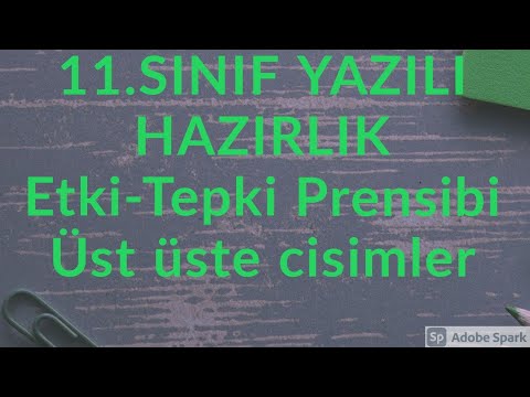 11.SINIF YAZILI HAZIRLIK                     ÜST ÜSTE CİSİMLER