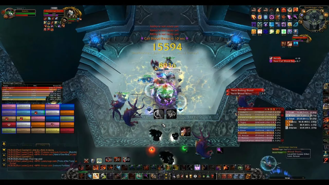 World Of Warcraft | Warrior Power 💪FULL ICC 25 Heroic (Warrior POV ...