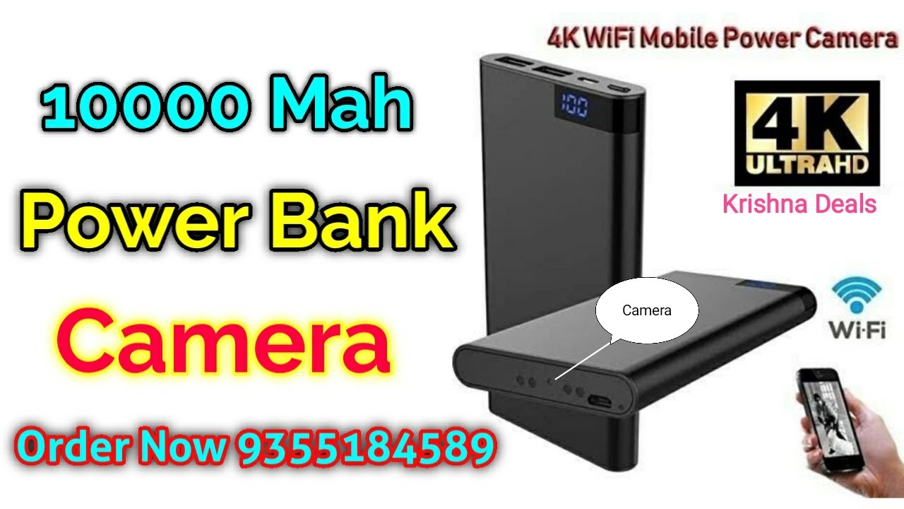 10000 Mah Power Bank CAMERA 4K LIVE video quality - YouTube