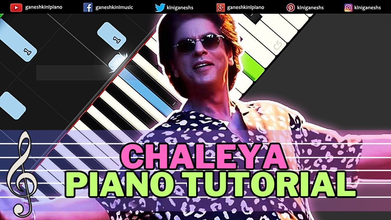 Chaleya Song | Hindi Piano Tutorial | Piano Cover | Jawan | Chords ...