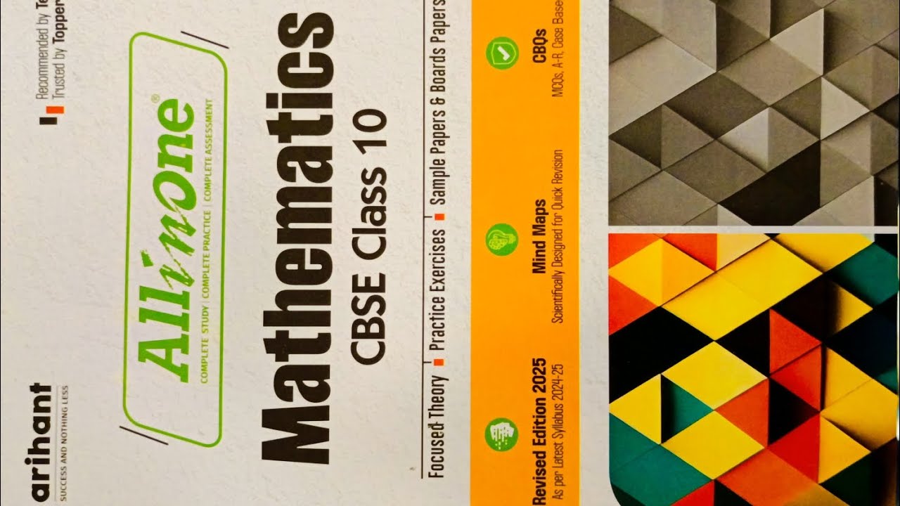 CBSE Class 10 Mathematics, All in One(2024-25)New Edition.Arihant ...