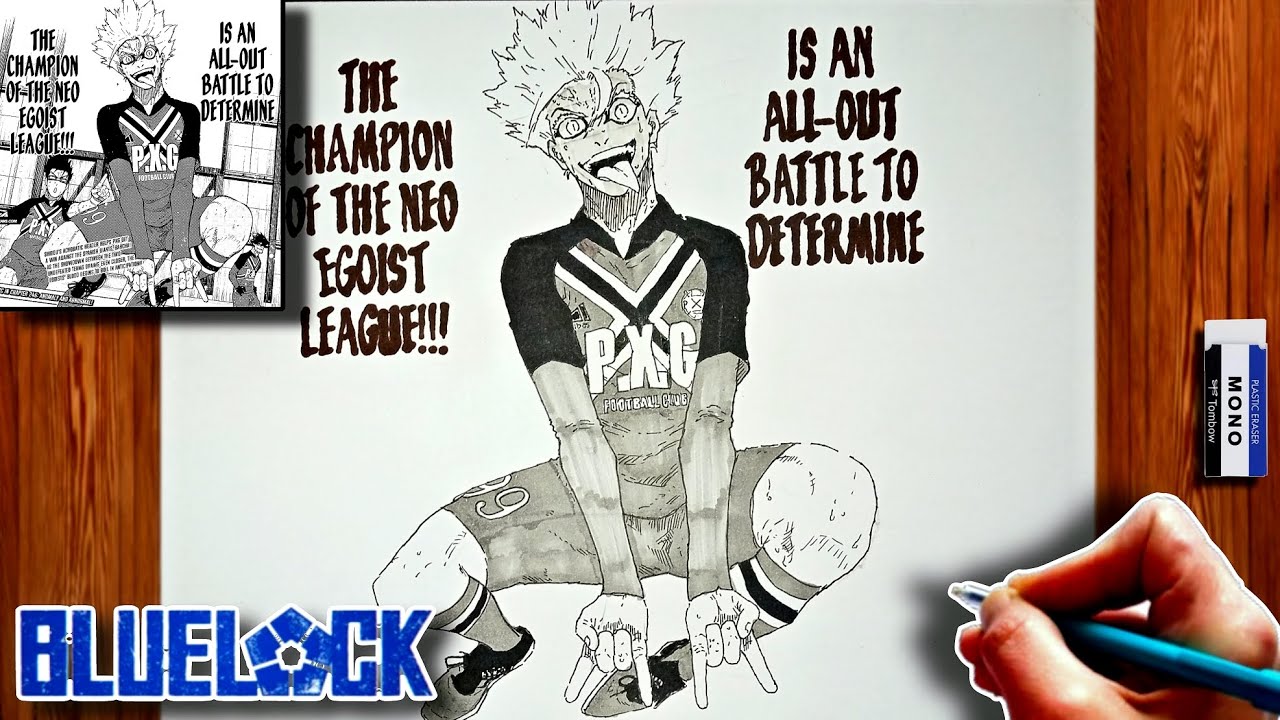 How to Draw Shidou Ryusei | Blue Lock | ブルーロック | Step-by-Step Tutorial ...